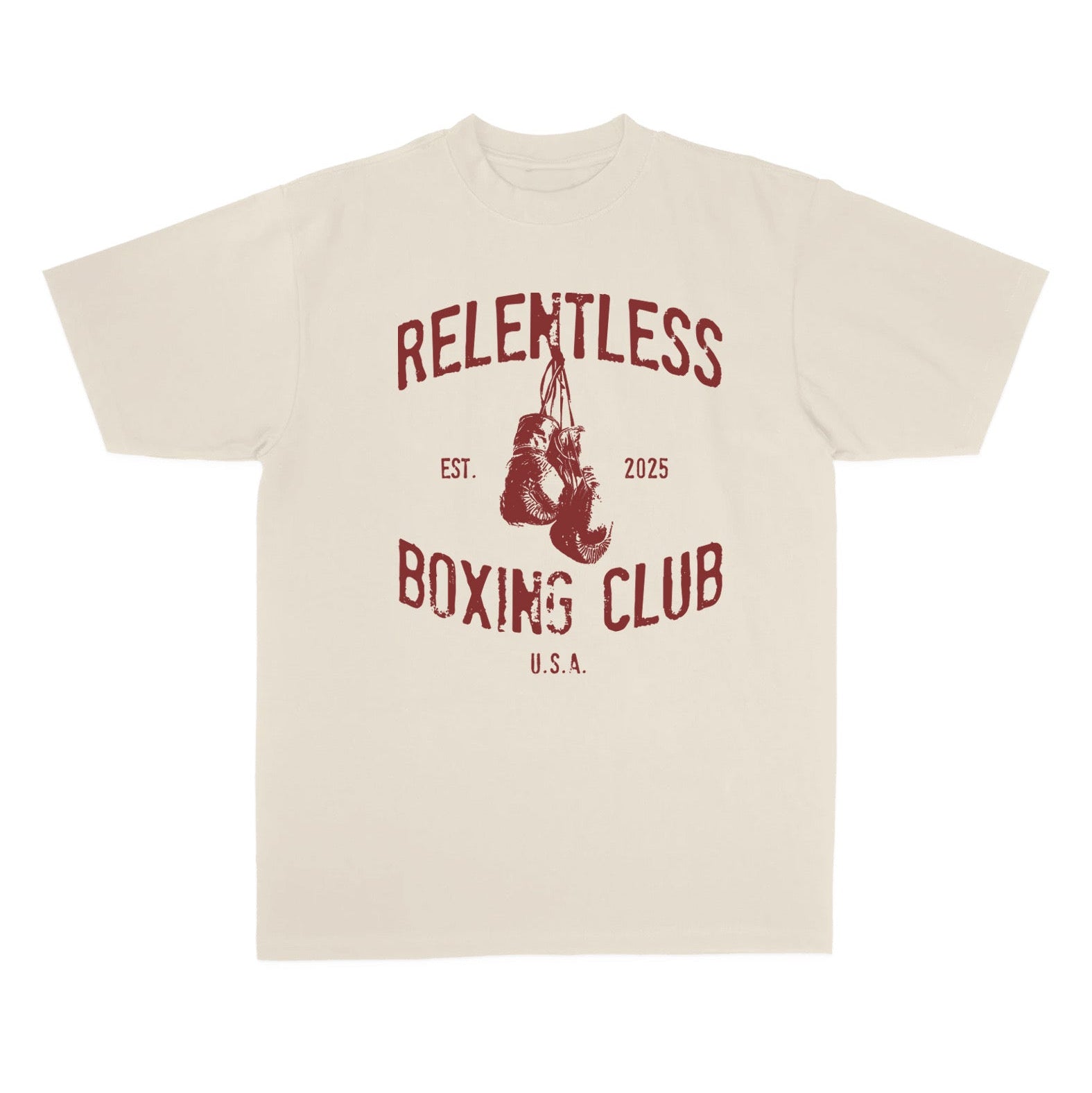 RELENTLESS BOXING CLUB | COMFORT COLORS TEE - CREAM – Relentless USA